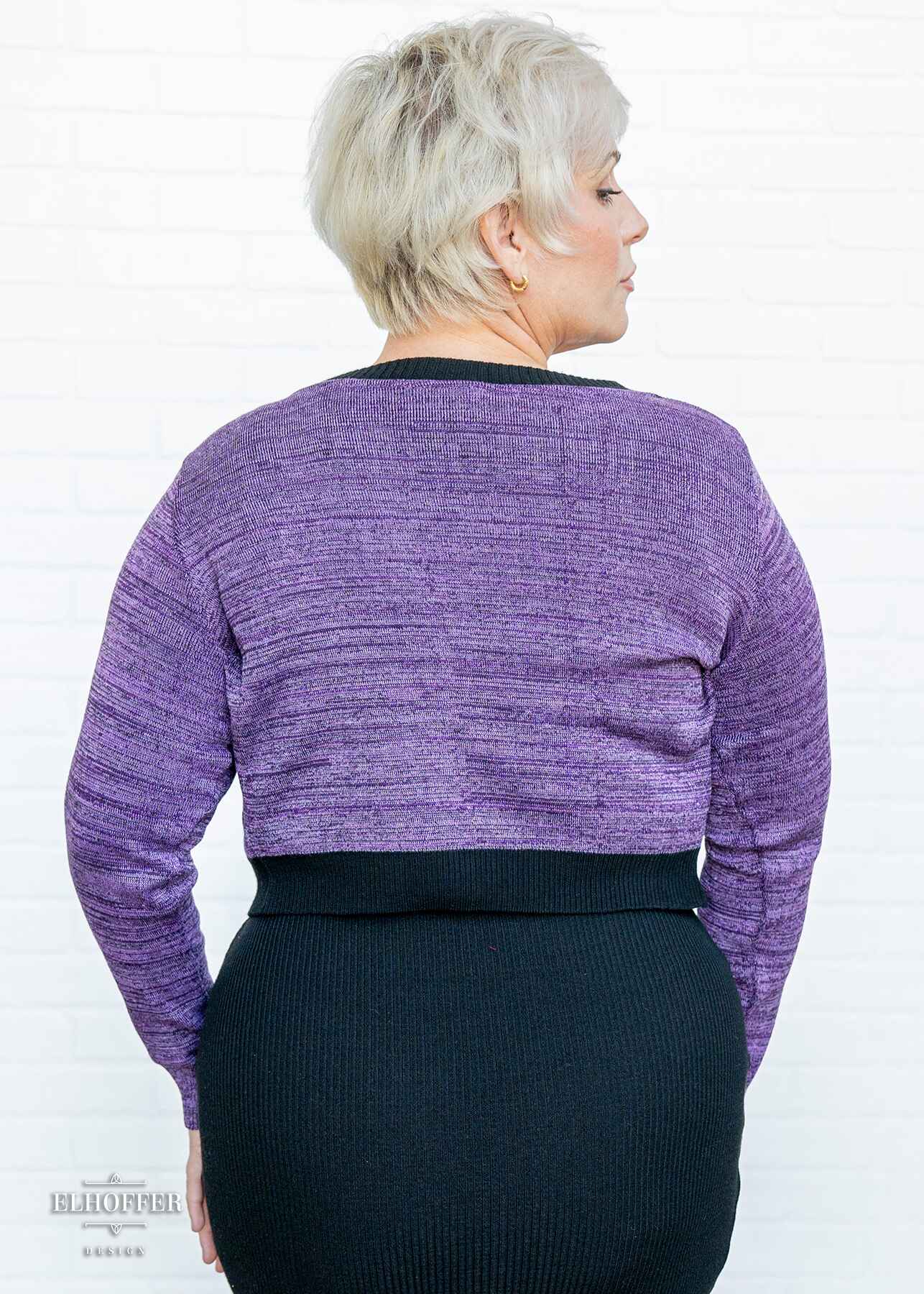 Essential Purple Diamonds Cardigan – Elhoffer Design