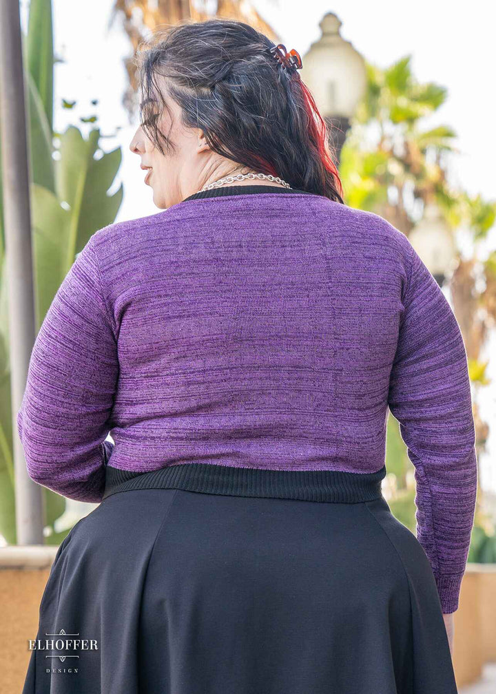 Essential Purple Diamonds Cardigan – Elhoffer Design