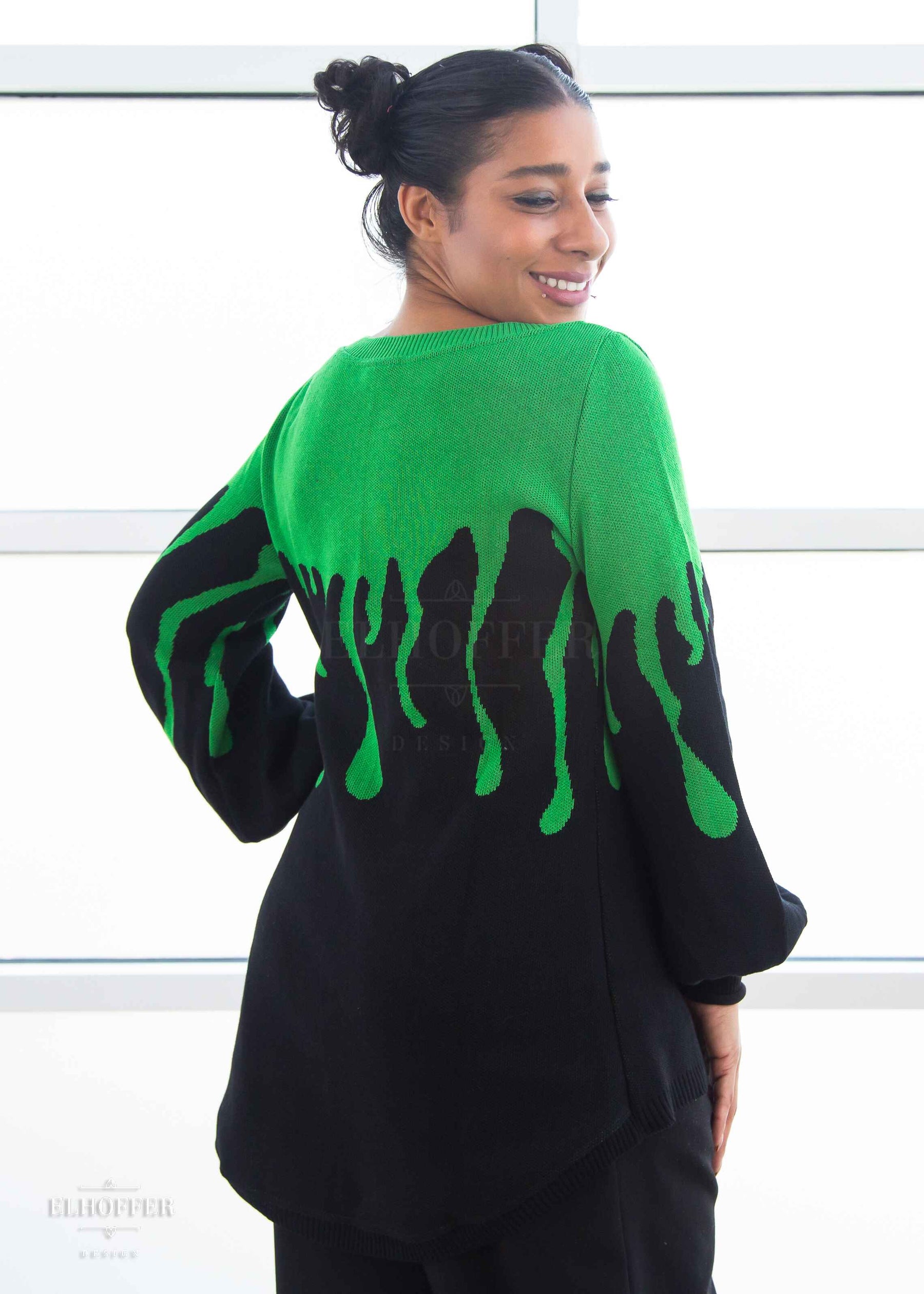 Essential Slime Goth Drip Oversize Sweater – Elhoffer Design