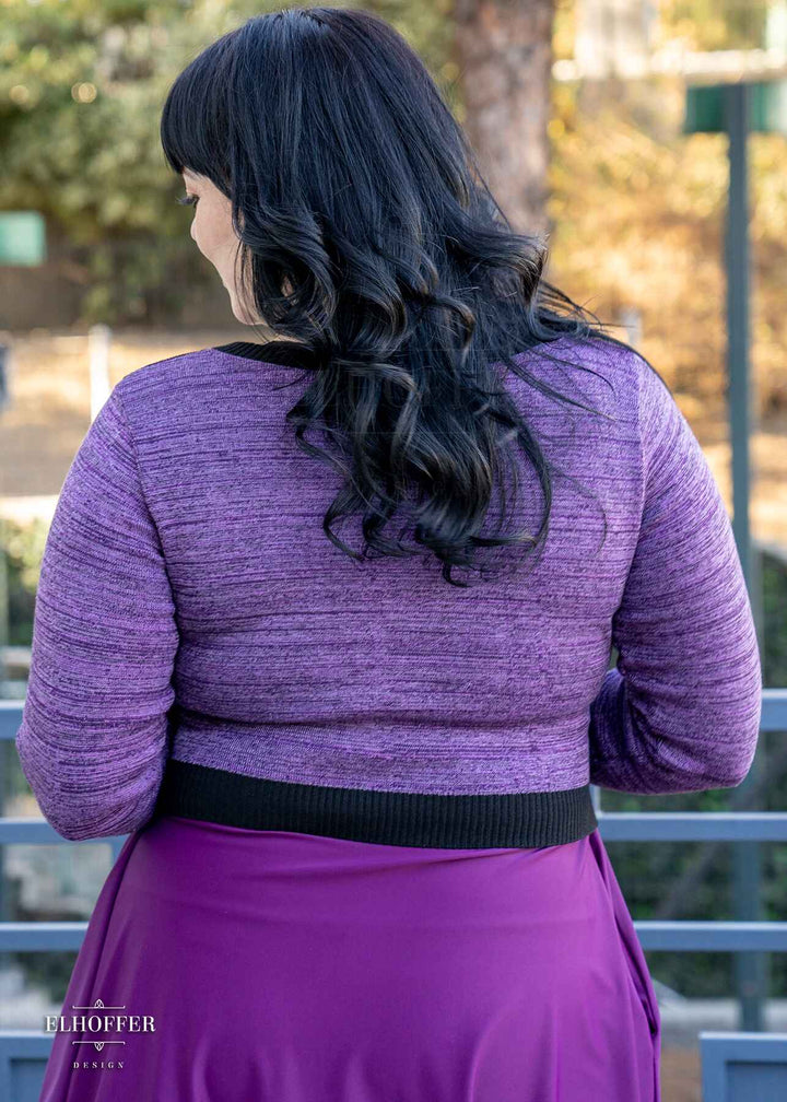 Essential Purple Diamonds Cardigan – Elhoffer Design