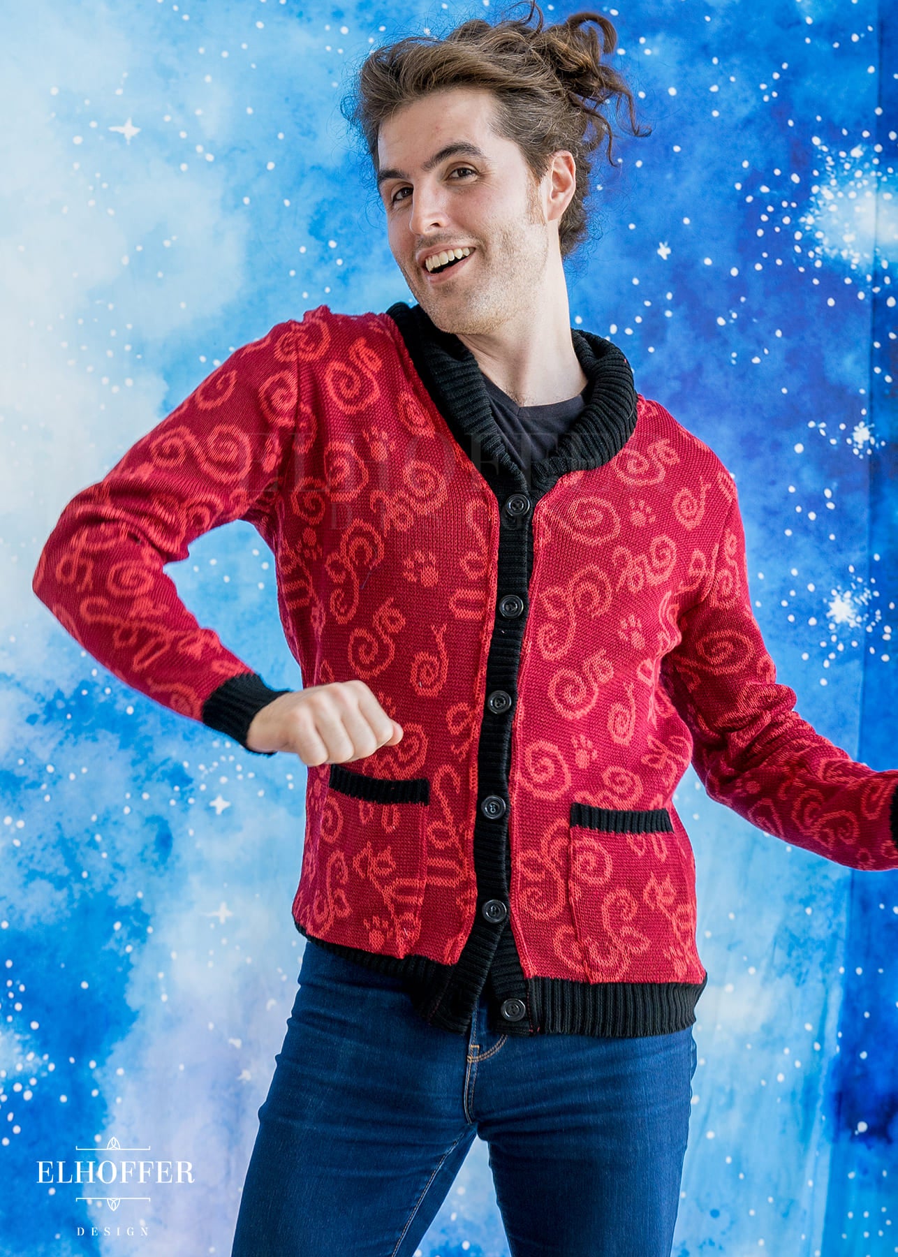 Pensive Chair Unisex Shawl Collar Cardigan – Elhoffer Design
