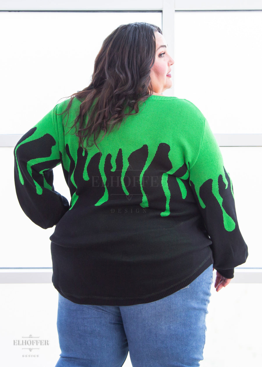 Essential Slime Goth Drip Oversize Sweater – Elhoffer Design